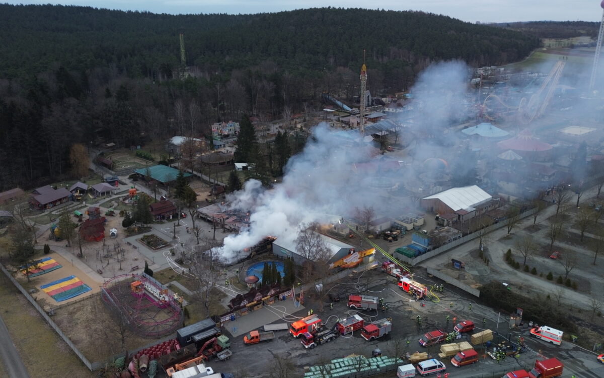 Geiselwind: Großbrand im Freizeitland Geiselwind | Radio Gong Würzburg
